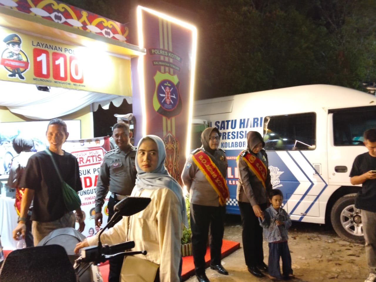 Stan Sampit Expo 2026 Polres Kotim Ramai, Lan car, Terkendali ...